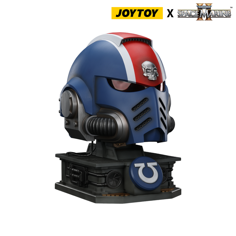 JoyToy Warhammer 40,000: Space Marine 2 Lieutenant Titus’ Mk X Helmet ...