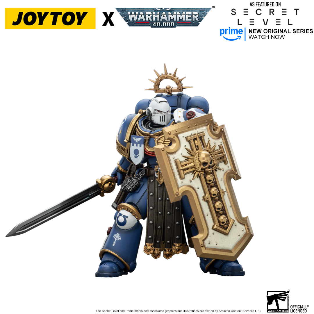 JoyToy Warhammer 40,000 Action Figure - Torvald with Power Sword, Stor ...