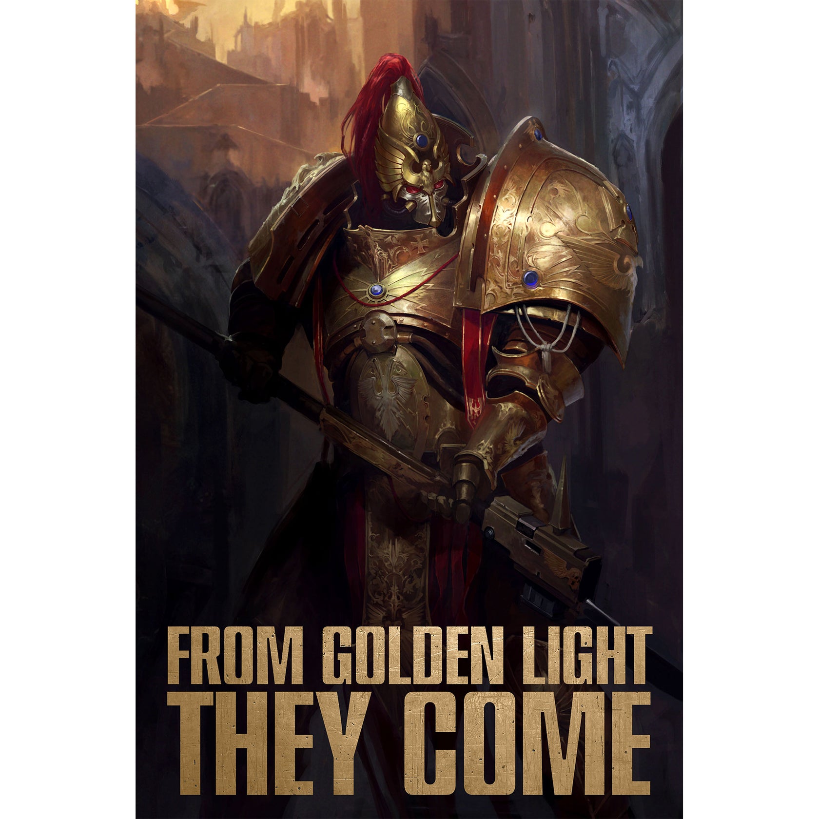 Adeptus Custodes 'From golden light' Poster – MERCH.WARHAMMER.COM